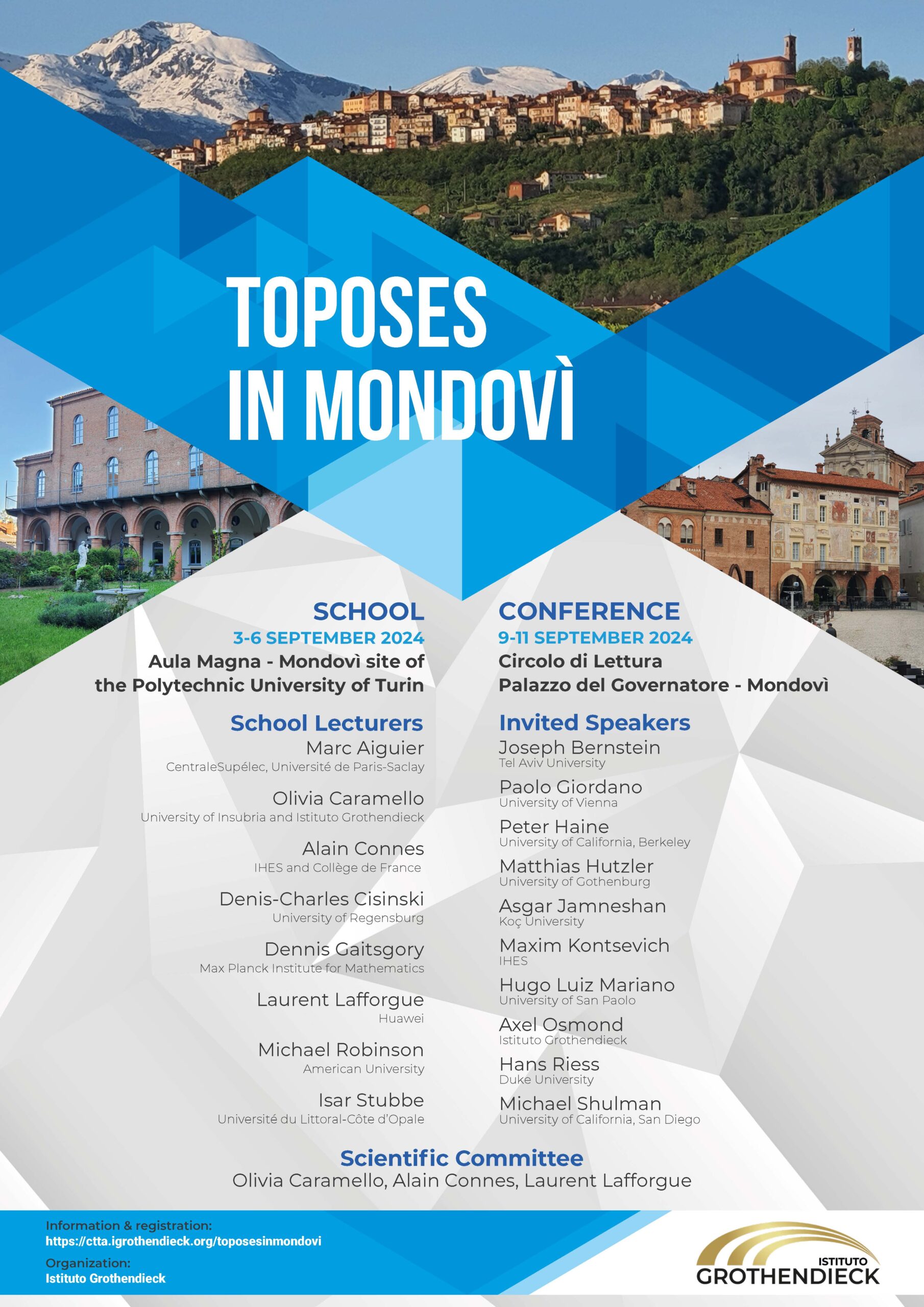 Toposes in Mondovì - CTTA Istituto Grothendieck